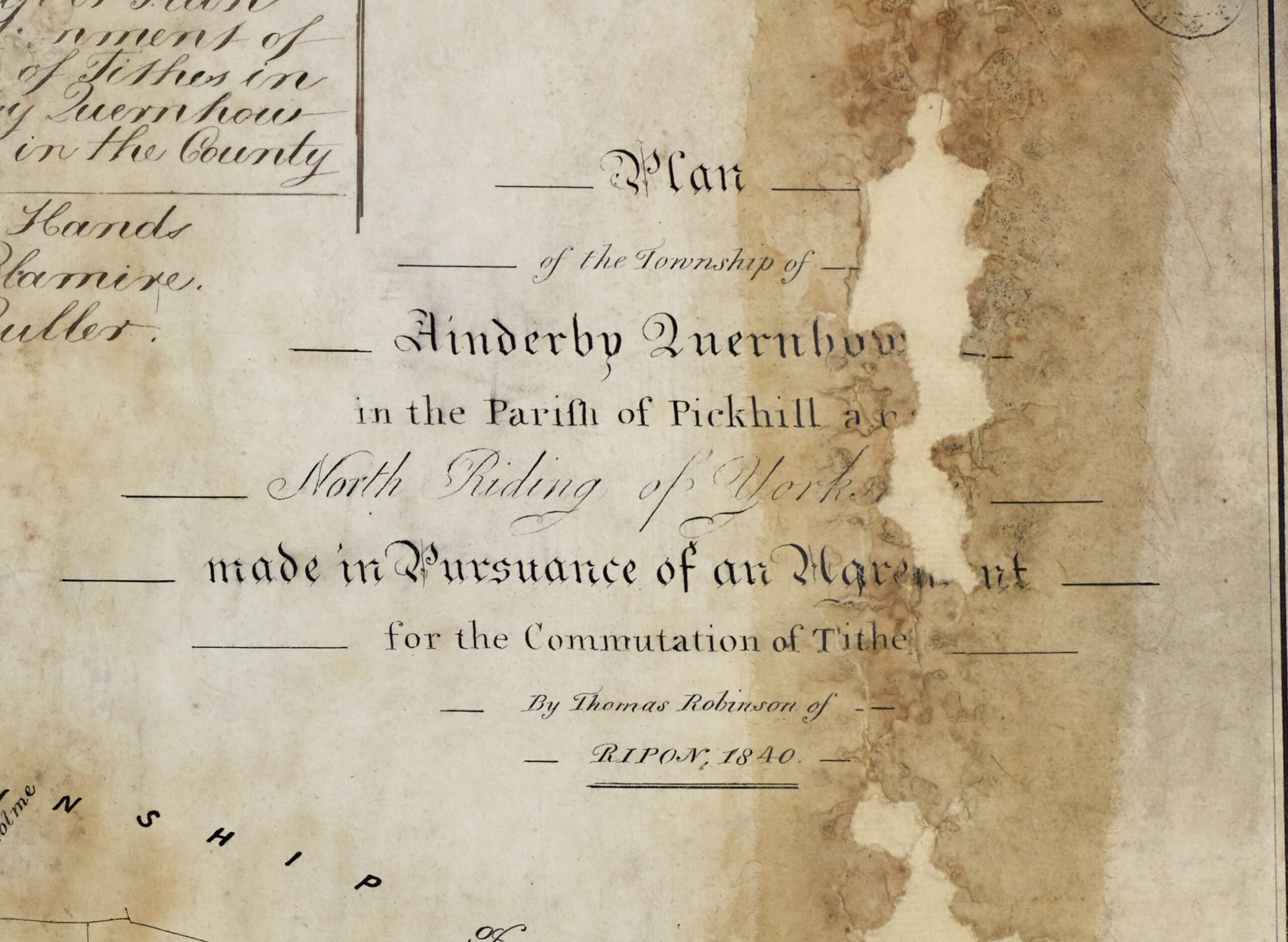 Ainderby Quernhow - Tithe Maps Project