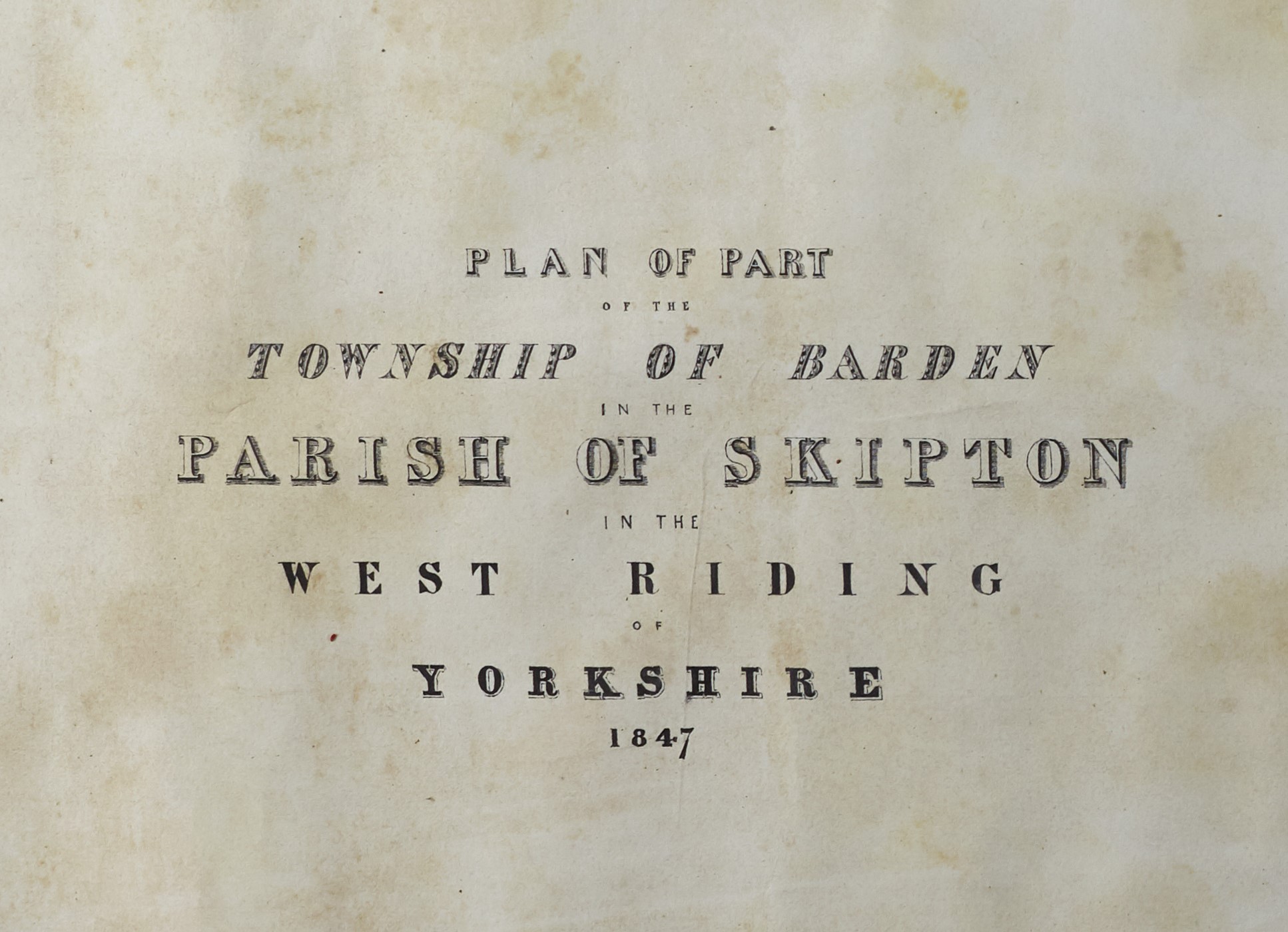 Tithe maps in Craven - Tithe Maps Project