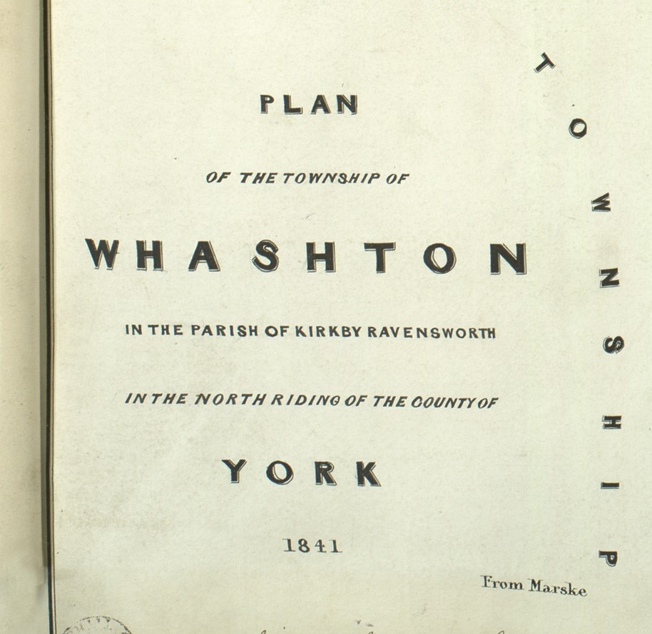 Whashton - Tithe Maps Project