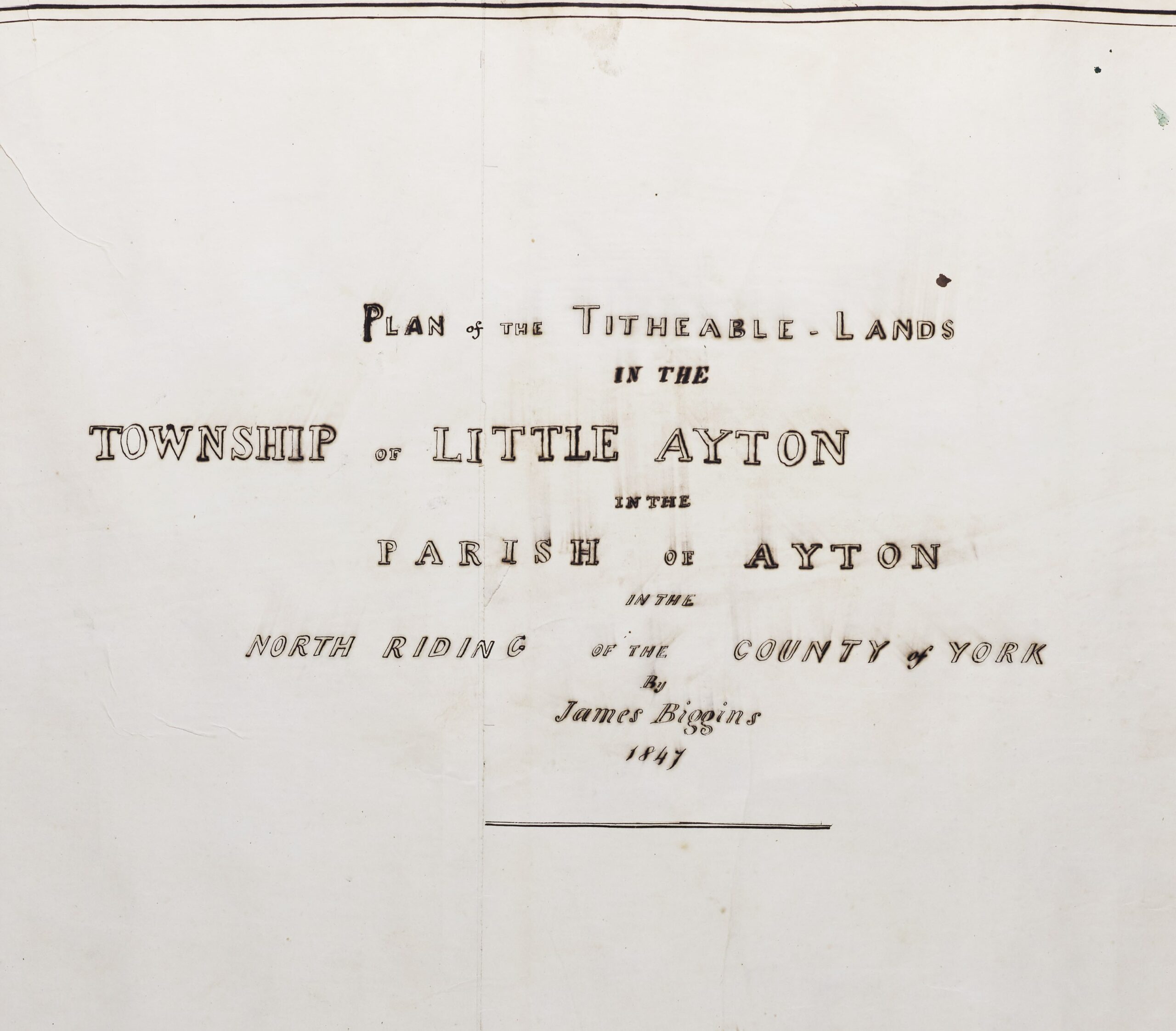 Little Ayton - Tithe Maps Project