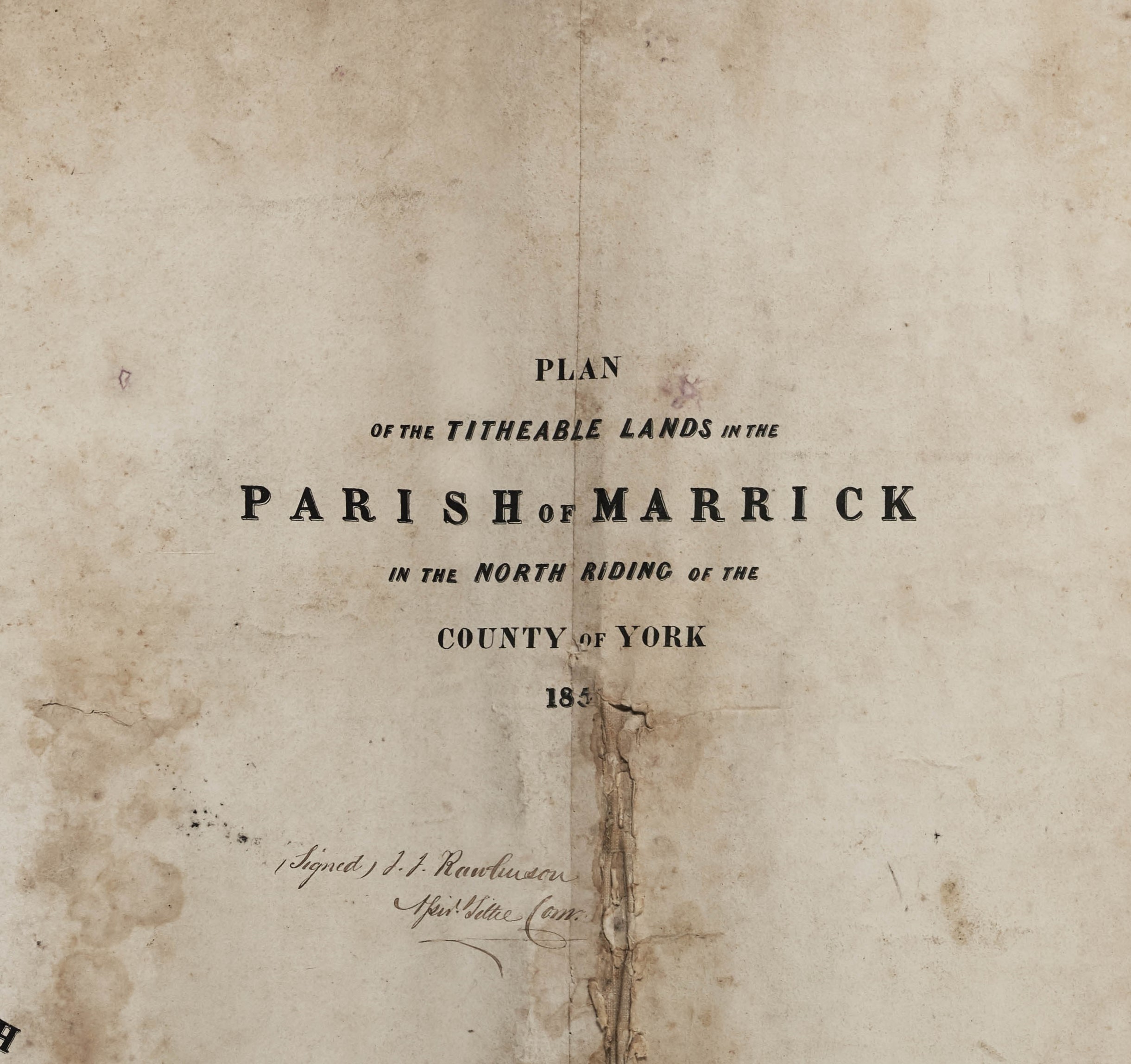 Marrick - Tithe Maps Project