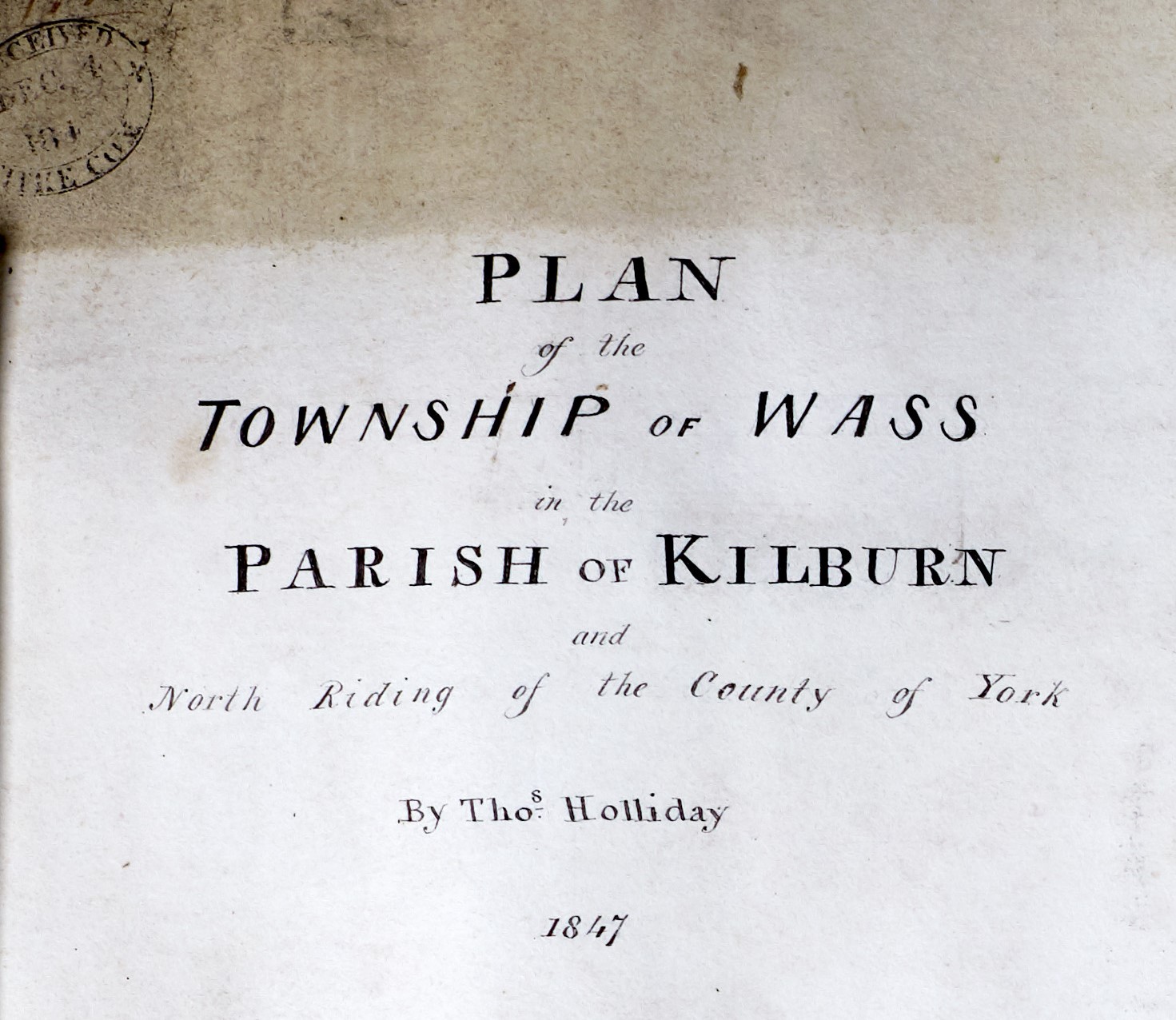 Wass - Tithe Maps Project