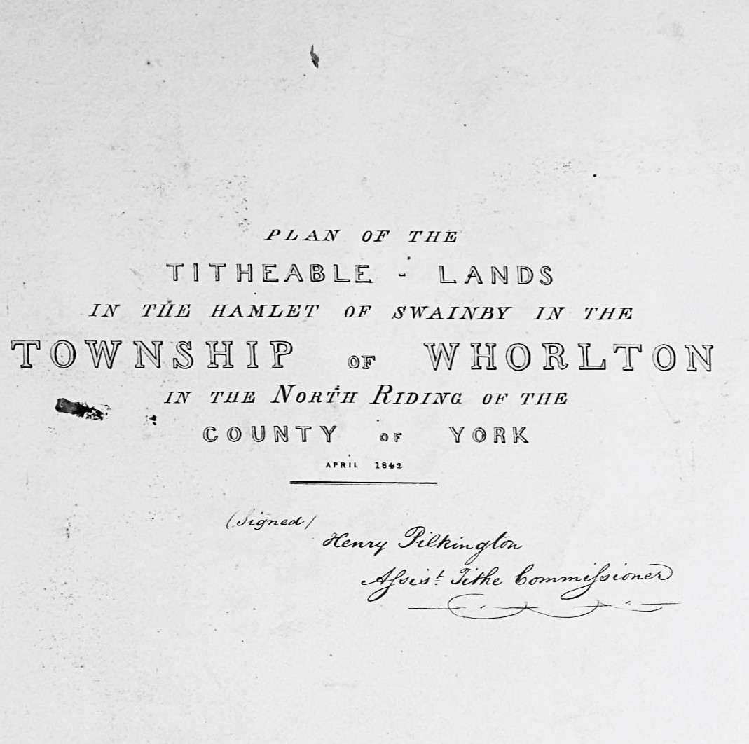 Swainby and Whorlton - Tithe Maps Project