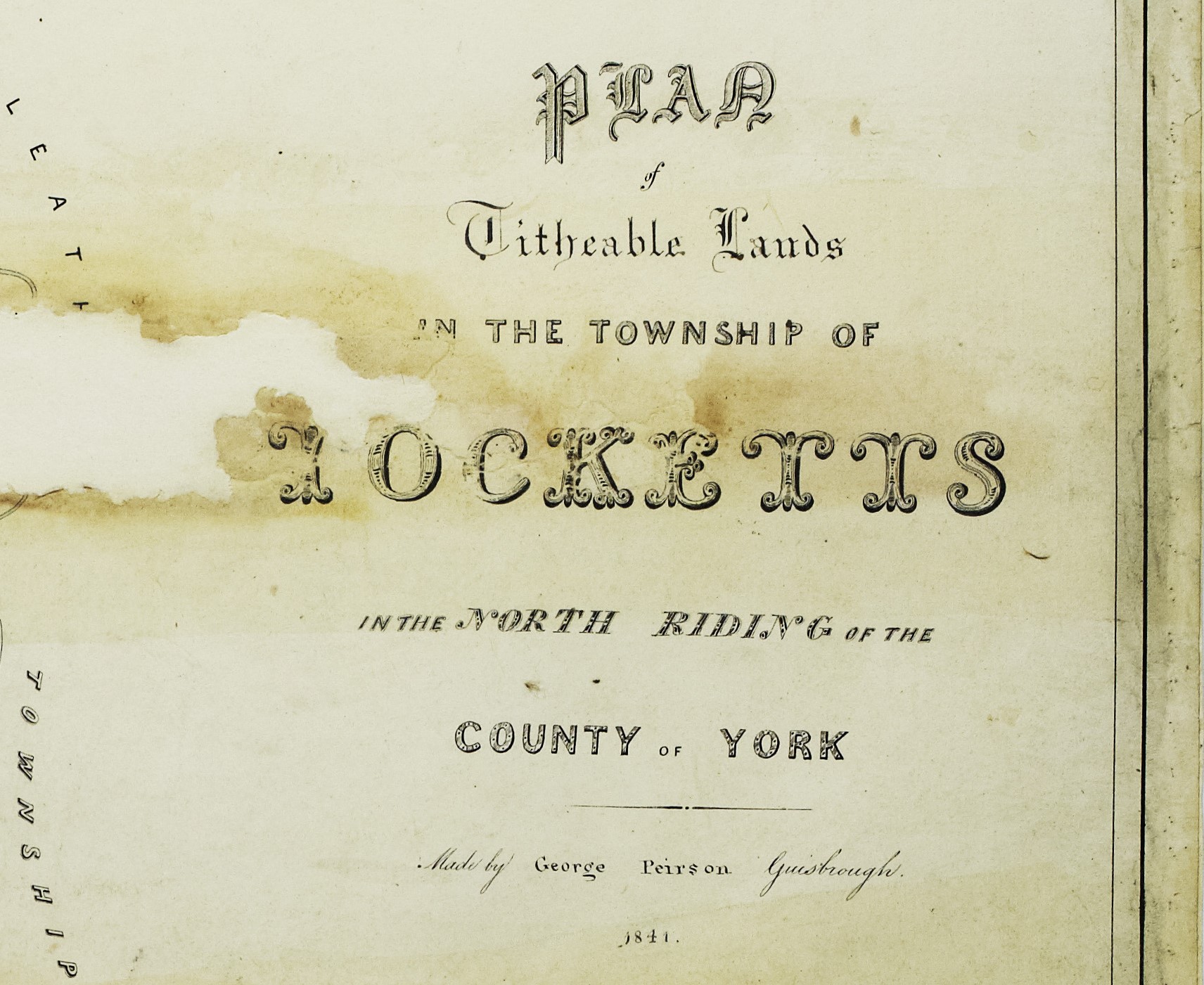 Tithe maps in Ryedale & Cleveland - Tithe Maps Project